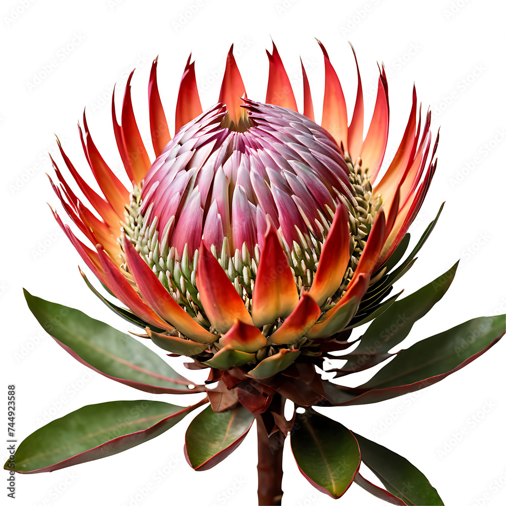 Protea image isolated on a transparent background PNG photo Stock Photo ...