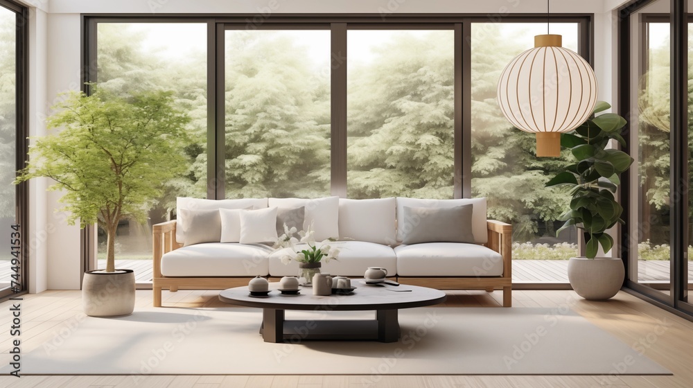 Modern Zen Garden Room Create a minimalist sunroom with a touch of Zen ...