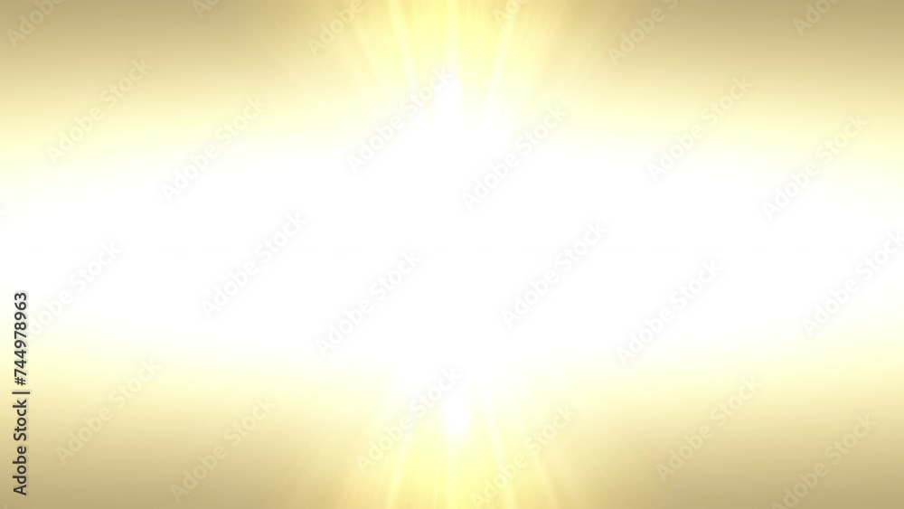 Abstract Loop center gold optical lens flare shine rays light burst ...