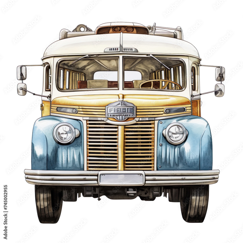 vintage filipino jeepney, photo realistic, simple design, front facing ...