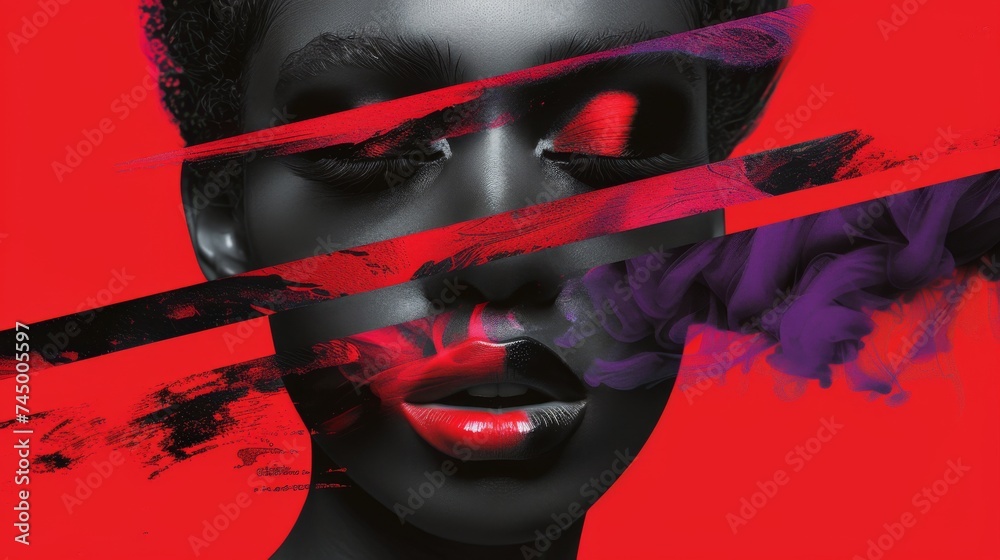 Edgy and modern layout of high end fashion shoot in combination with ...