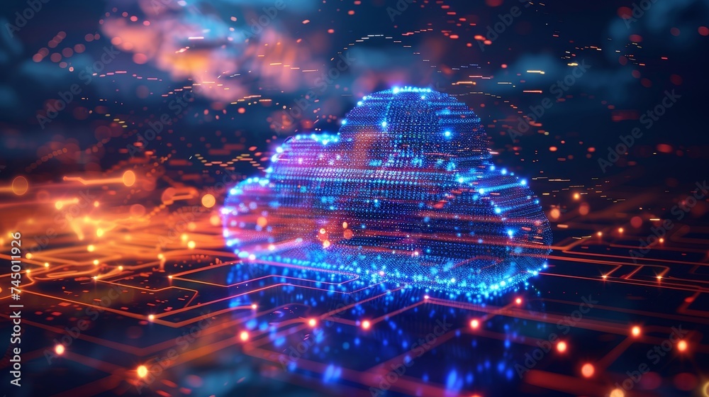 Journey into the heart of cloud computing, where cybersecurity measures ...