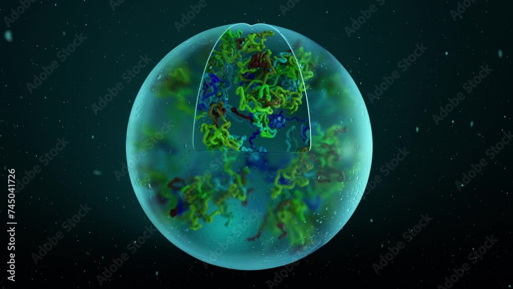 3d Animation showing how DNA molecules are packed up into chromosomes ...