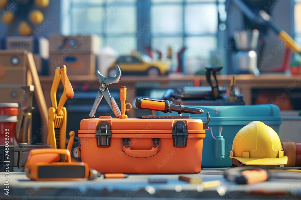 Orange Toolbox with a Smile A Catchy and Optimized Adobe Stock Title ...