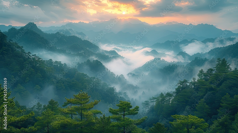 wide angle dramatic long exposure waiting for a breathtaking sunrise ...
