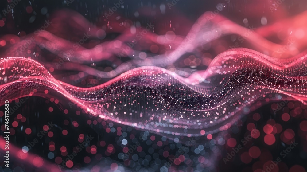 A technological background depicting a data transmission channel with ...