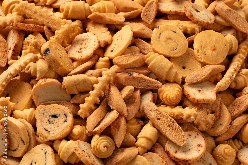 Variation of traditional Krichlate spicy miniature shortbread cookies ...