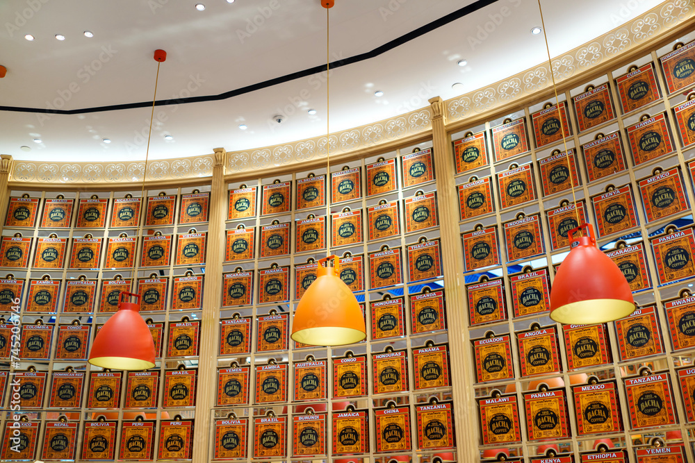 Kuala Lumpur, Malaysia - 13 FEB 2024: Bacha Coffee Shop at The Exchange ...