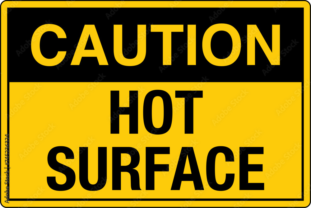 OSHA Safety Sign Marking Label No Symbol Pictogram Standards Caution ...