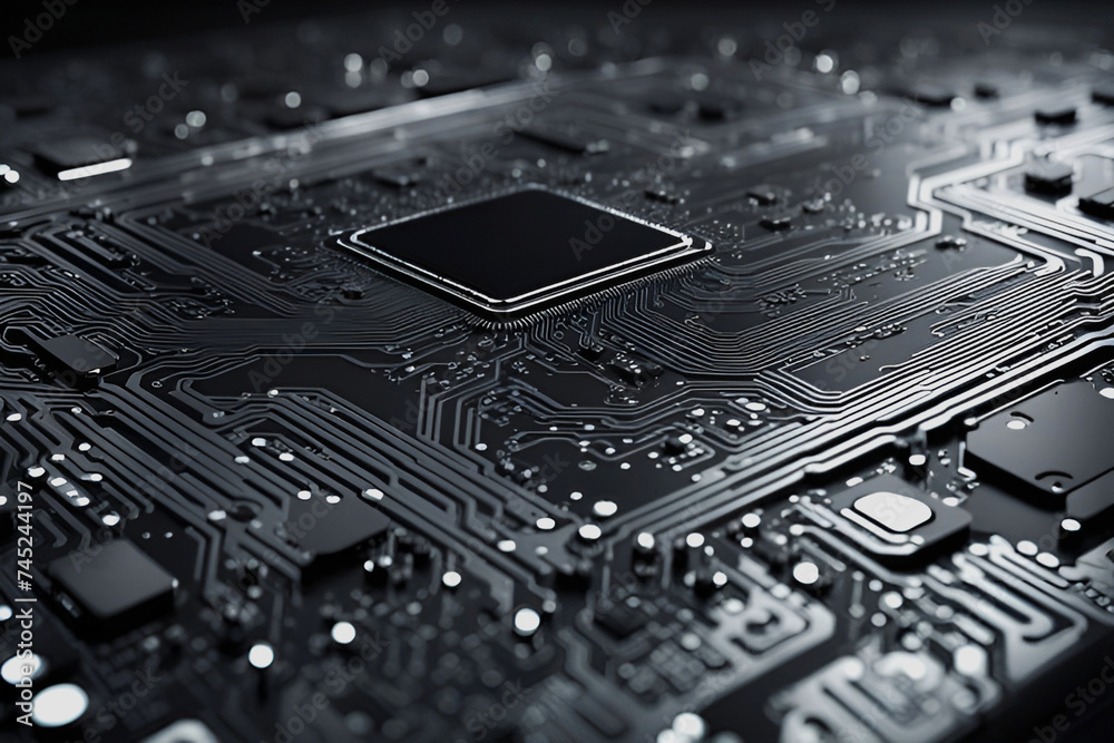 computer board futuristic server Circuit board futuristic server code ...