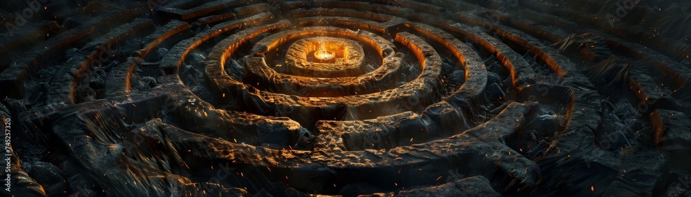 Minotaurs labyrinth, ancient puzzles and dark corridors woven into myth ...