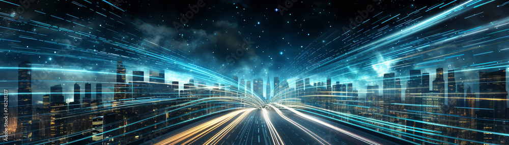 Data Highway Imagine a highway of data streams flowing through your ...