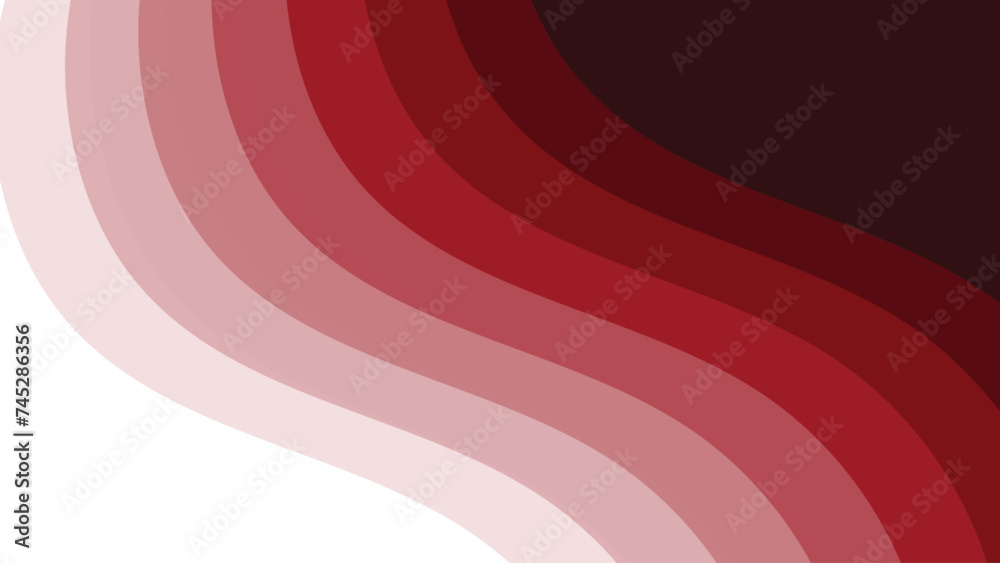Simple Red background vector design. Smooth wave background minimalist ...