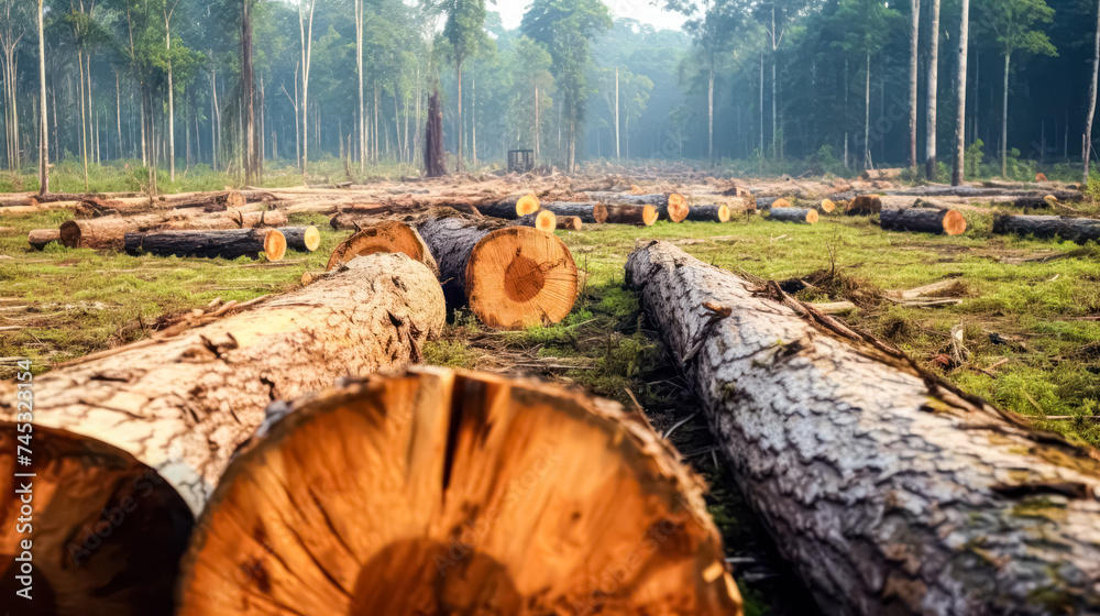 Rainforest devastation for oil palm plantations illustrates the ...