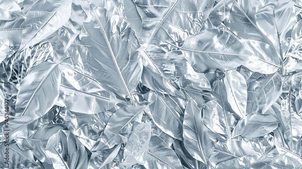 luxury wallpaper with seamless silver leaf background texture featuring ...