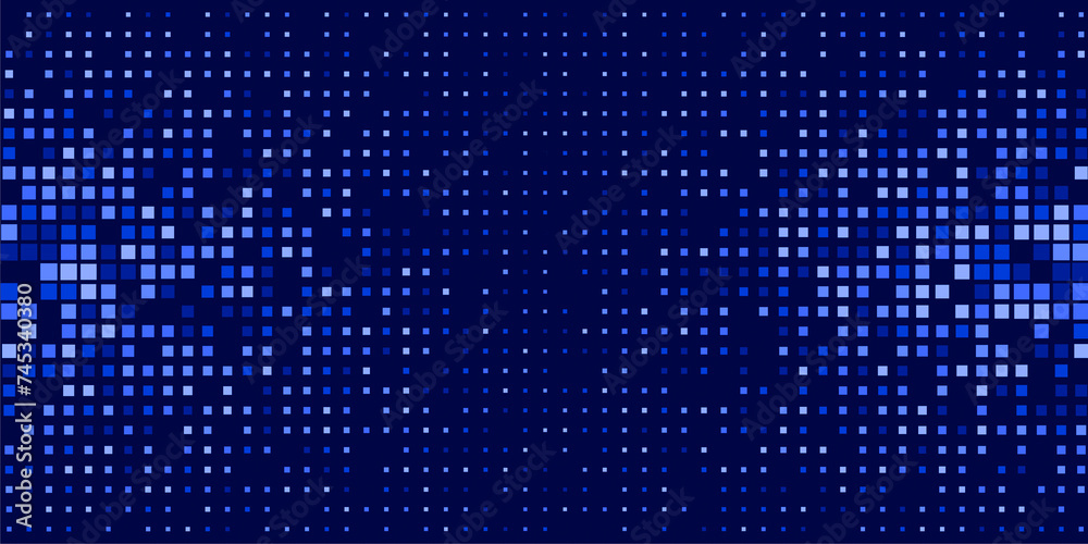 Blue pixel background representing the concept of digital technologies ...