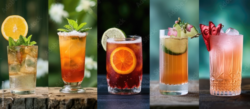 Explore a series of photos displaying different types of beverages ...