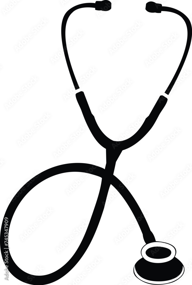 Stethoscope with Heart SVG Cut File | Stethoscope Heart Monogram SVG ...