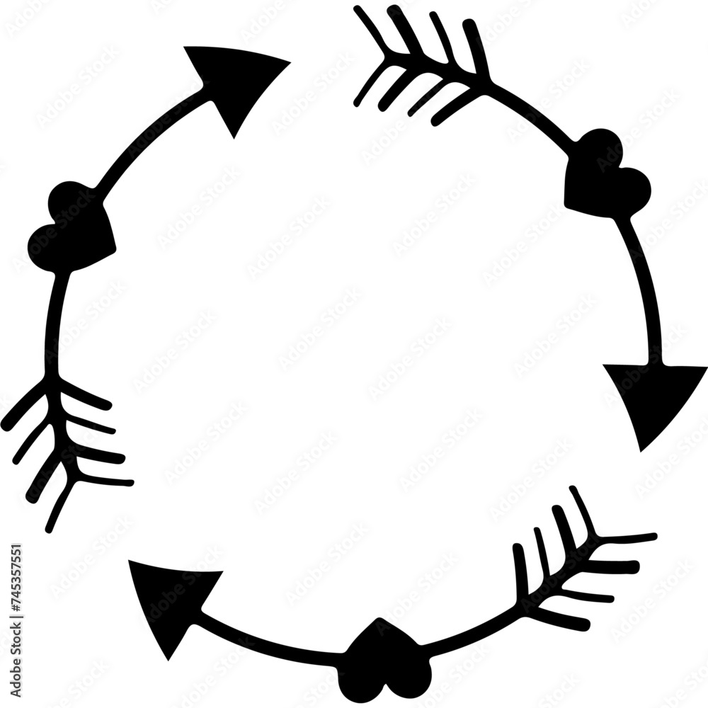 Arrow Svg Cute Heart Tribal Bow Decal Cutting Files Files Cricut Wreath ...