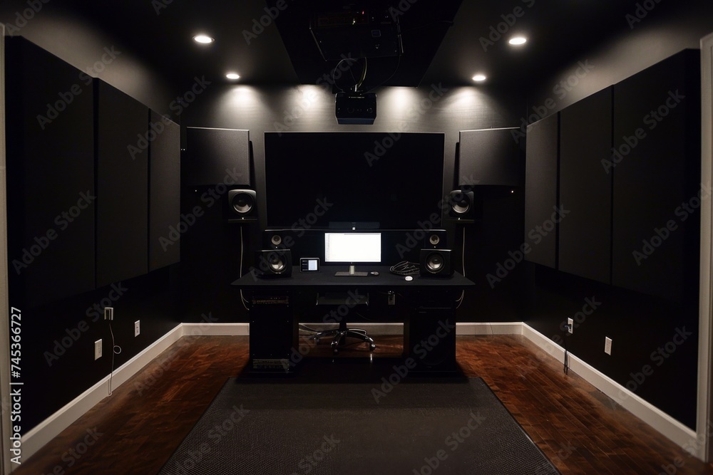 Modern Home Theater Setup - An elegant, high-end home theater setup ...