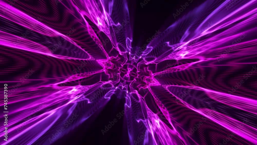 4K Abstract background motion animation, shiny particles, stars, sparks ...