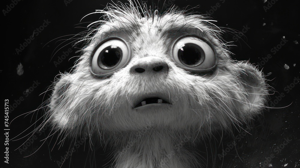 Eyes Wide Open, Surprised Expression, Wide-eyed Creature, Alien Face ...