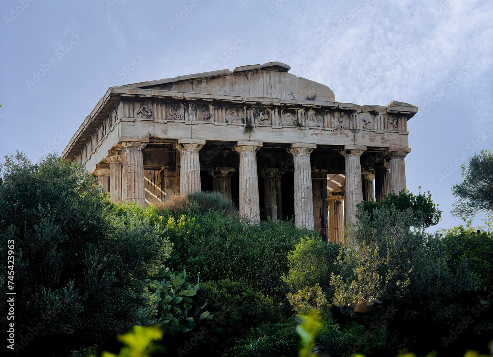The Temple of Hephaestus, (Theseion), is a Doric peripteral temple in ...