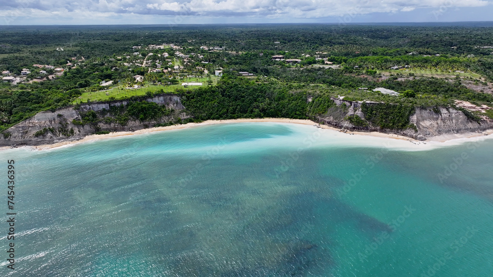 Mirror Beach In Trancoso Bahia Brazil. Beach Landscape. Brazilian ...