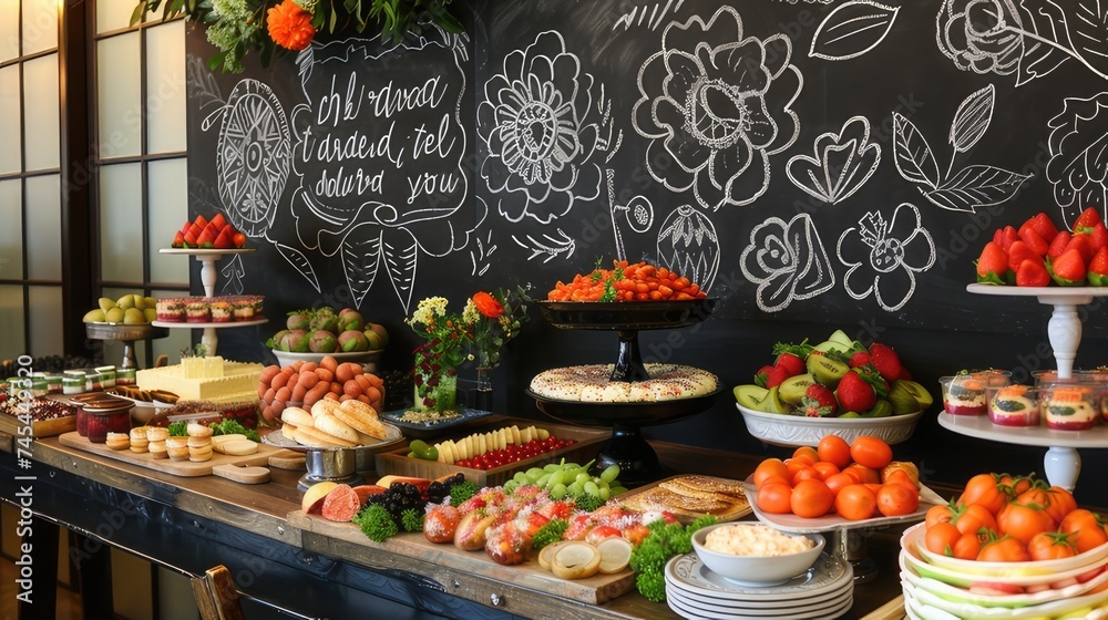 Chalkboard party decor-themed images showcase the versatility of ...