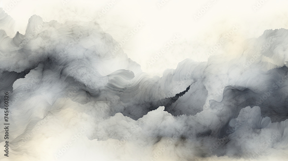 Abstract Watercolor Gray Cloudy Sky Background. Gray Wallpaper, Gray ...