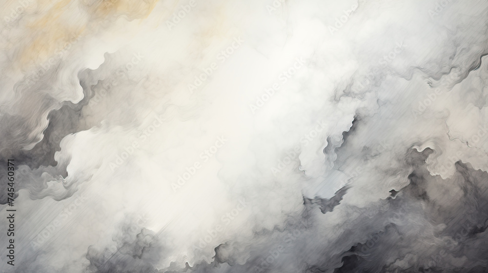 Abstract Watercolor Gray Cloudy Sky Background. Gray Wallpaper, Gray ...