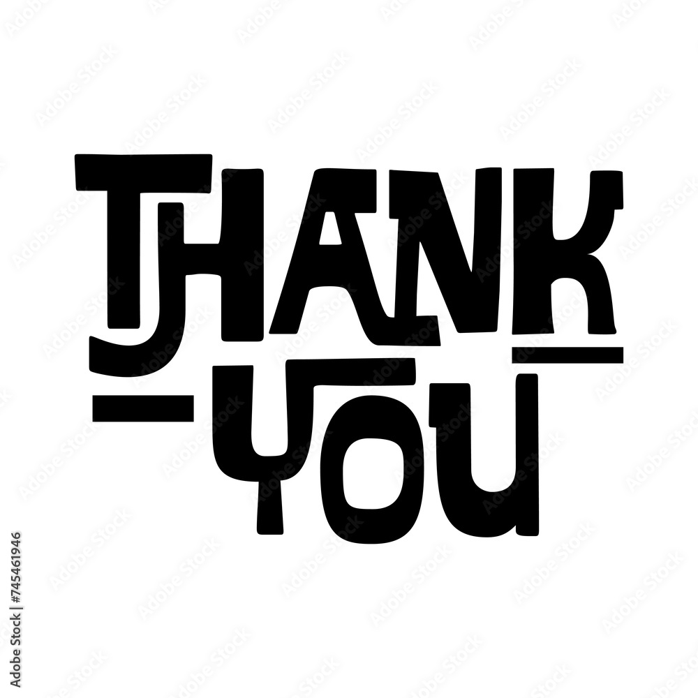 Thank You. Thank You, Font, design , banner, poster. Greeting card ...