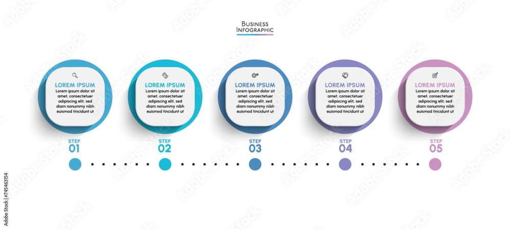 Business data visualization. timeline infographic icons designed for ...