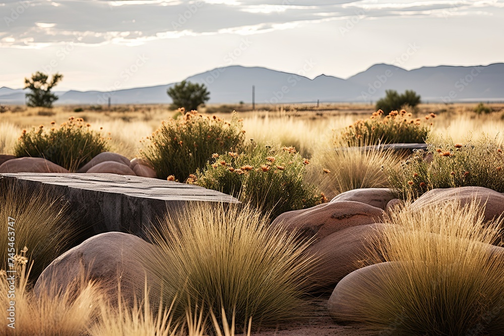 Native Grasses and Boulders: Minimalist Desert Landscape Designs with ...