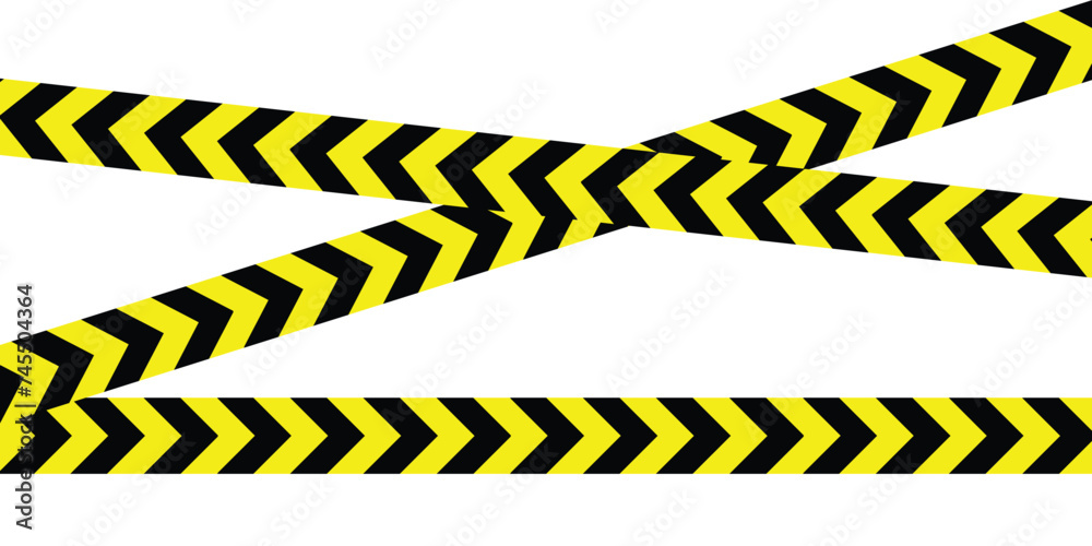 banner templates yellow line and arrow black stripe caution tapes ...