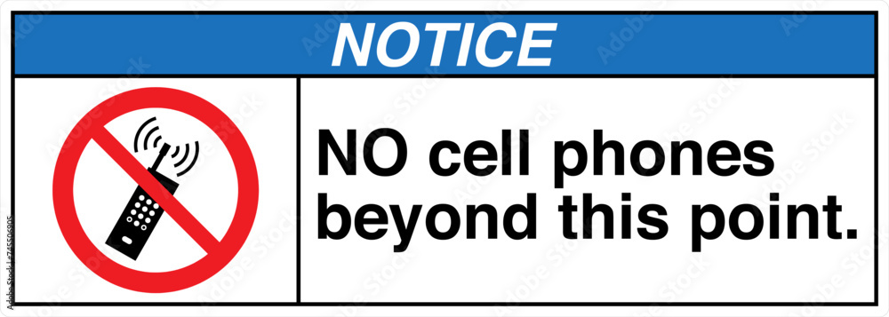ANSI Z535 Safety Sign Marking Label Symbol Pictogram Standards No Cell ...