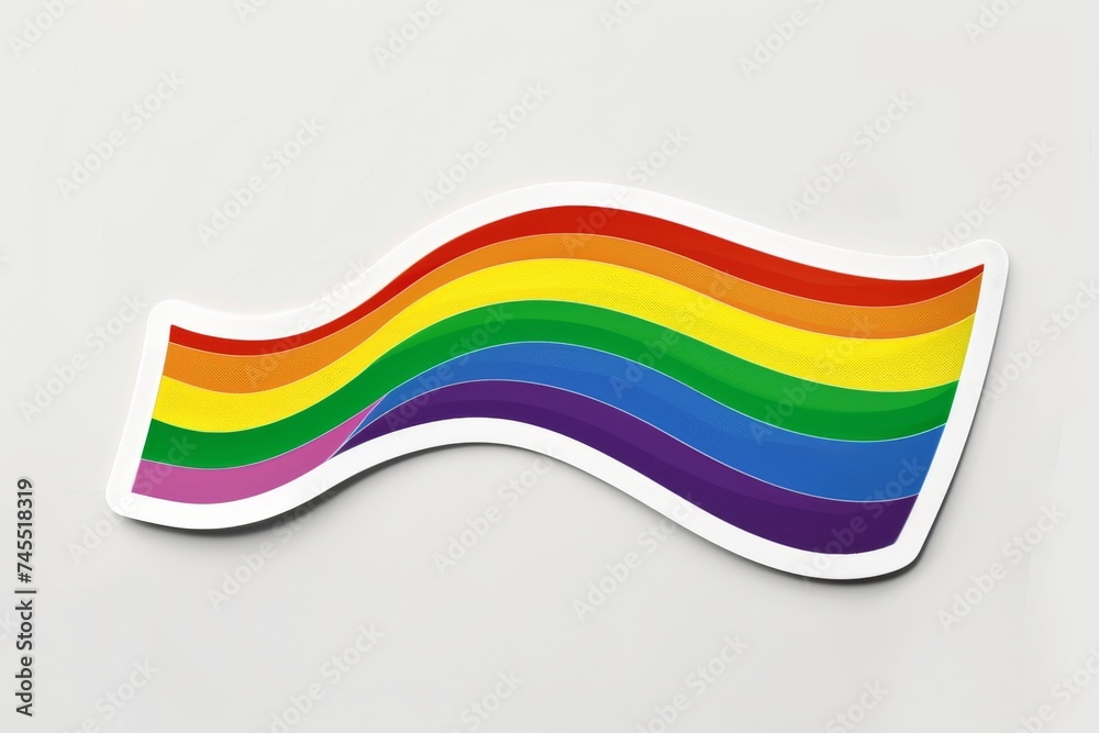 LGBTQ Sticker hypnotizing design. Rainbow lgbtq heroes sticker motive ...