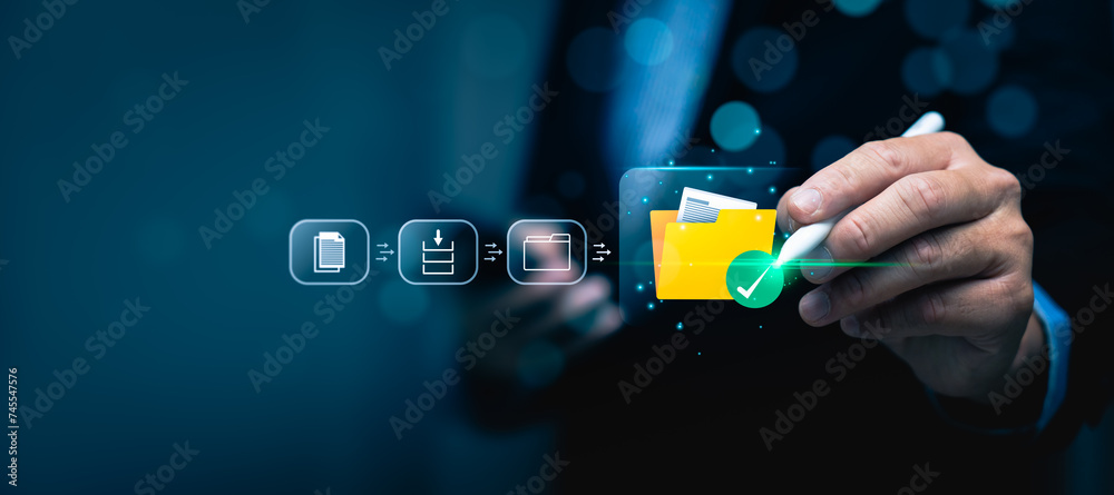 Document management system concept, software system for managing ...