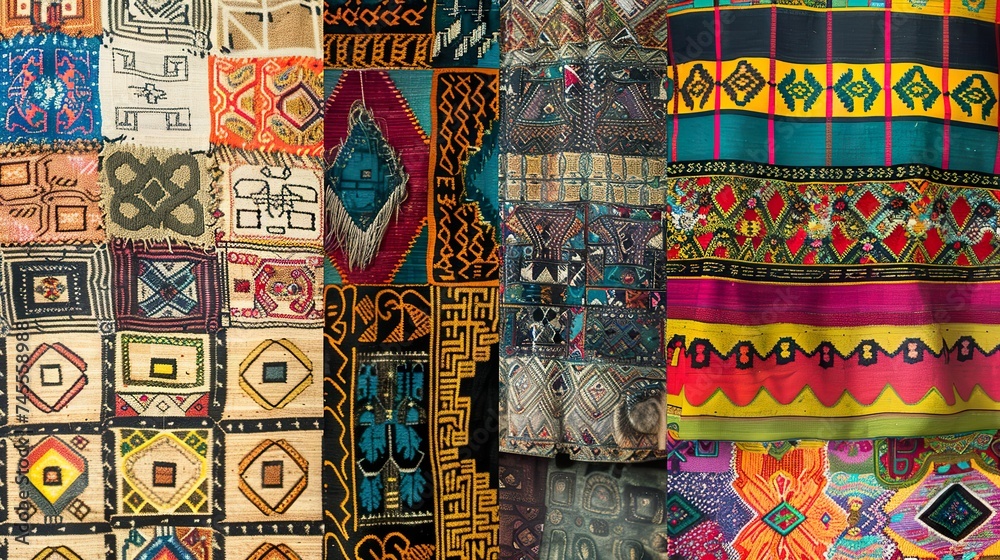 Cultural patterns celebrating global traditions textiles and art from ...
