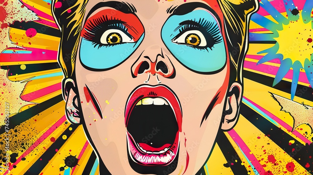 Pop art explosion bold colors and iconic imagery the fun side of ...