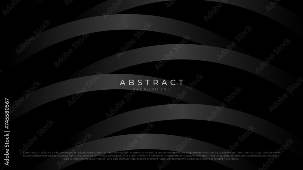 Black Abstract Background with Luxury Dark Wallpaper in 4k. Minimalist ...