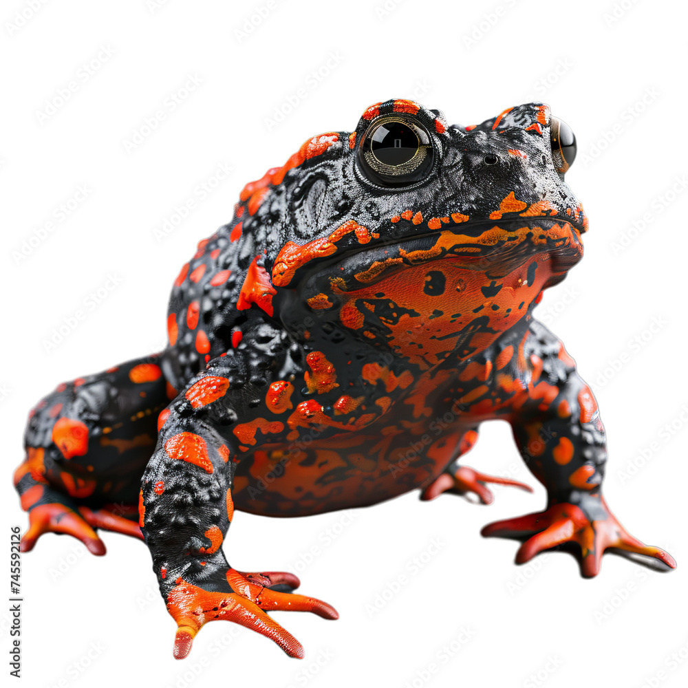 fire-bellied toad isolated on transparent background, png Stock Photo ...