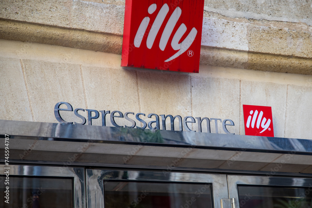 Illy espressamente coffee shop red sign logo cafe leading Italian ...