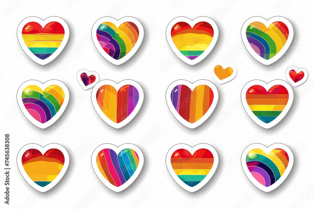 LGBTQ Sticker love supportiveness design. Rainbow drag race sticker ...