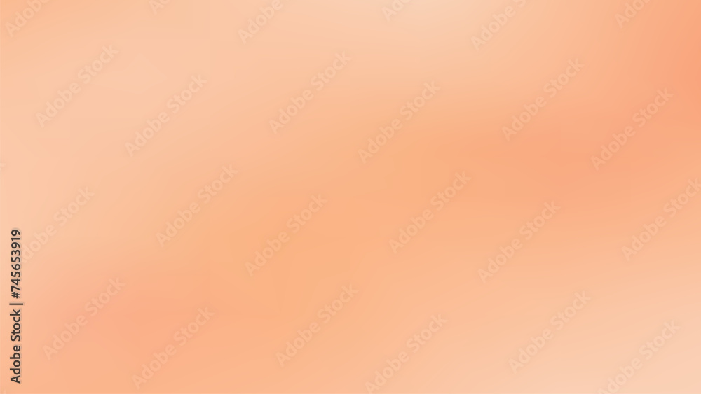 Abstract peach fuzz color vector banner. Blurred light fresh orange ...