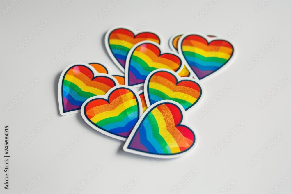 LGBTQ Sticker extravagant sticker design. Rainbow charismatic motive ...