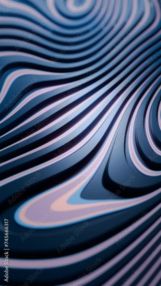Mesmerizing 3D animation of an abstract background. Loop animation of ...