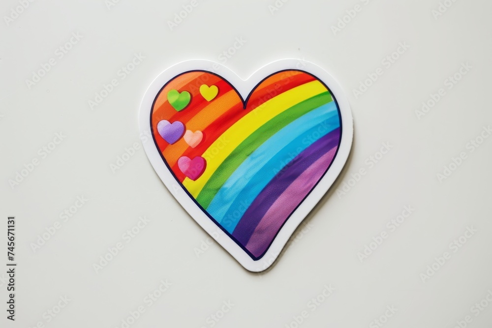 LGBTQ Sticker lgbtq pride sticker for wall design. Rainbow polished ...