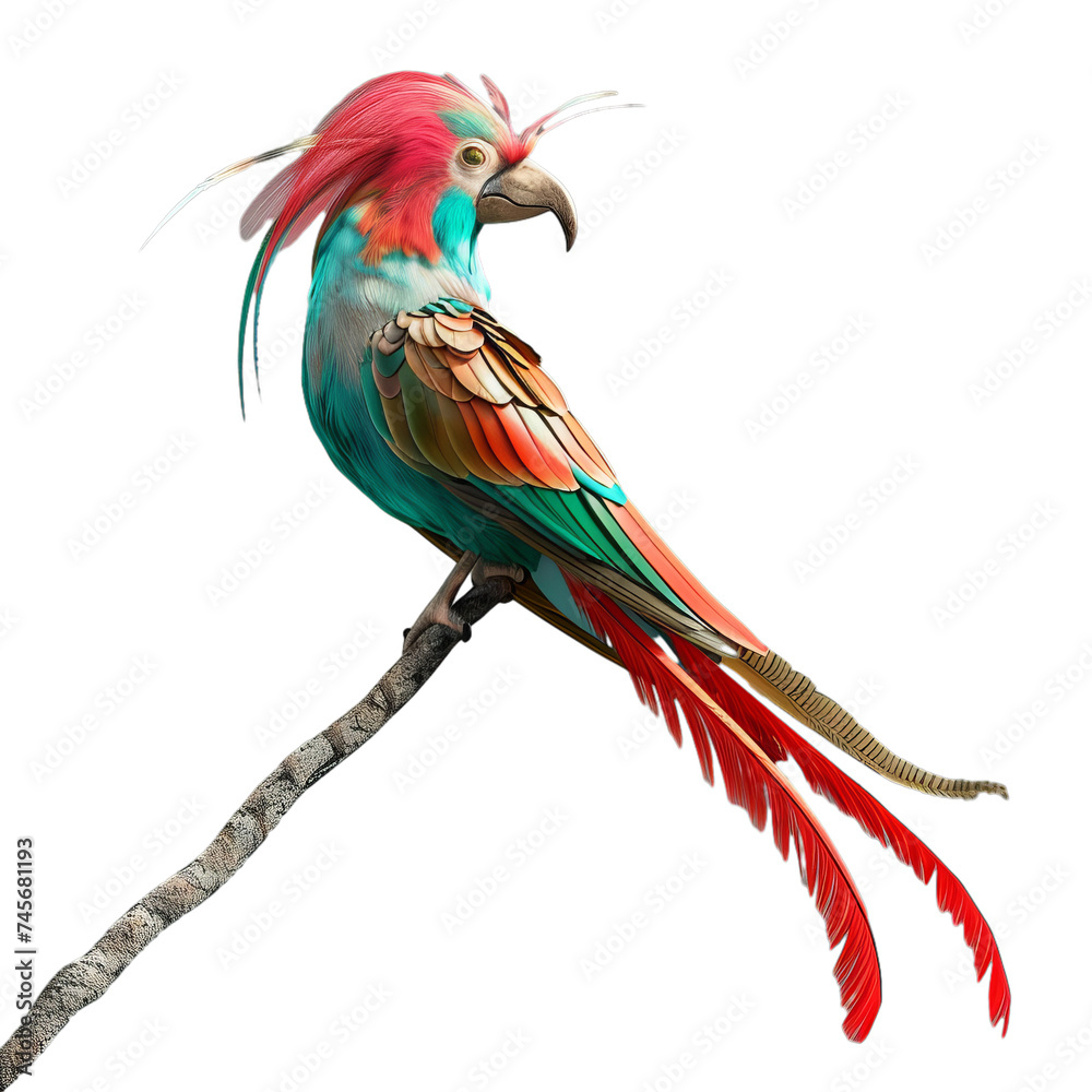 quetzal bird isolated on transparent background, png Stock Photo ...