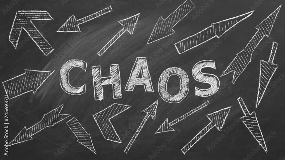 Concept of chaos and disorientation. Mental health concept. Metaphor of ...